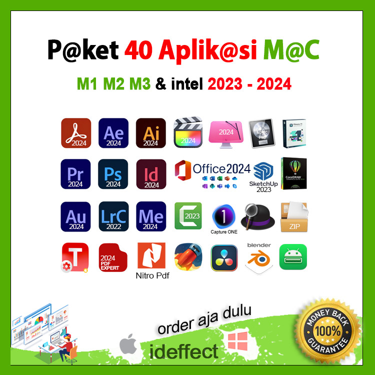 Jual Softw@re Mac OS M1 M2 M3 - intel For Macbook Pro, Air, Mac Mini Life Time | Shopee Indonesia