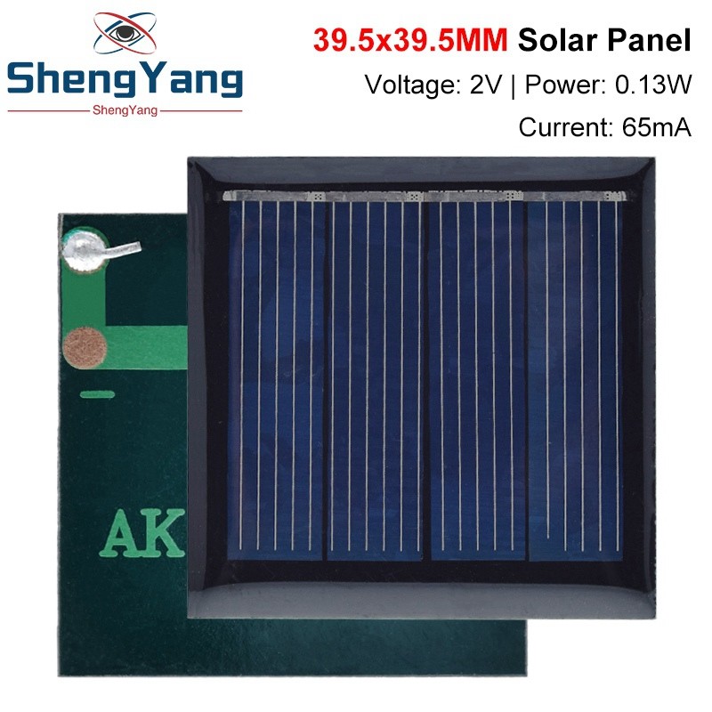 Jual TZT 2V 65mA 0.13W Solar Panel Epoxy Polycrystalline DIY Toy Solar ...