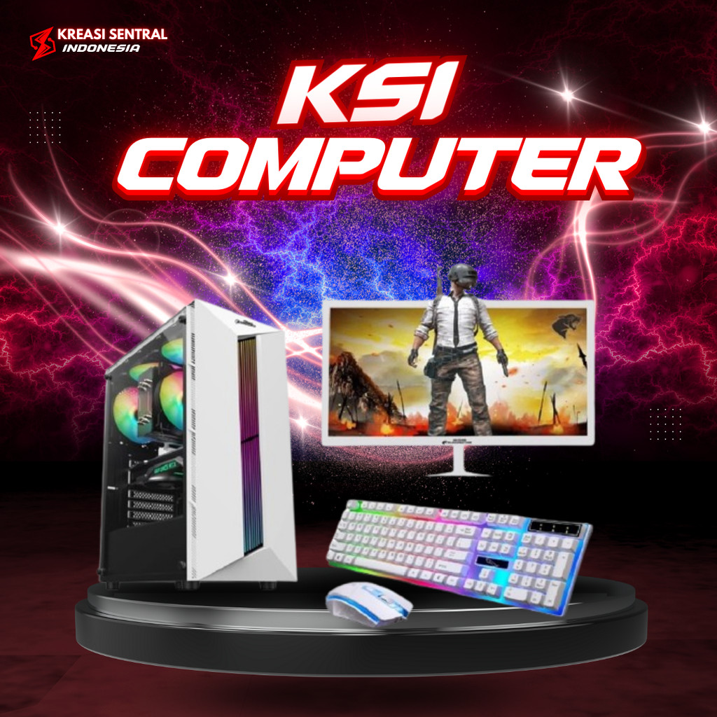 Jual PC RAKITAN GAMING FULLSET AMD RYZEN 5 5600G SSD 1TB LED 27 ...
