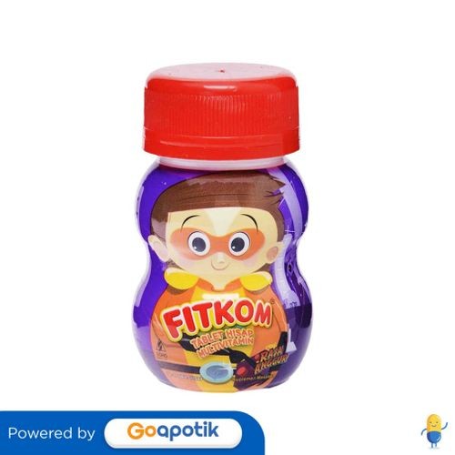 Jual Fitkom Rasa Anggur Botol 21 Tablet | Shopee Indonesia