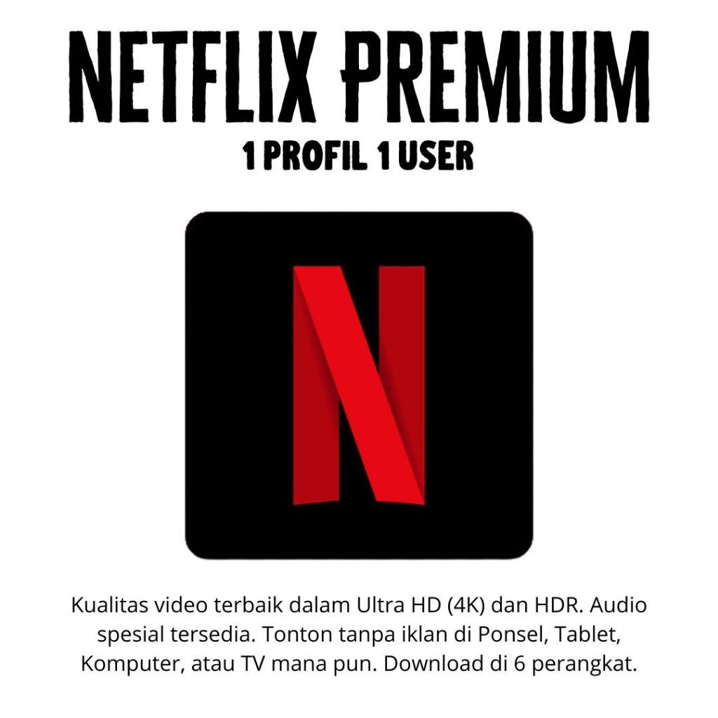 Jual NETFLIX PRIVATE 1P1U FULL GARANSI DIJAMIN AMAN | Shopee Indonesia