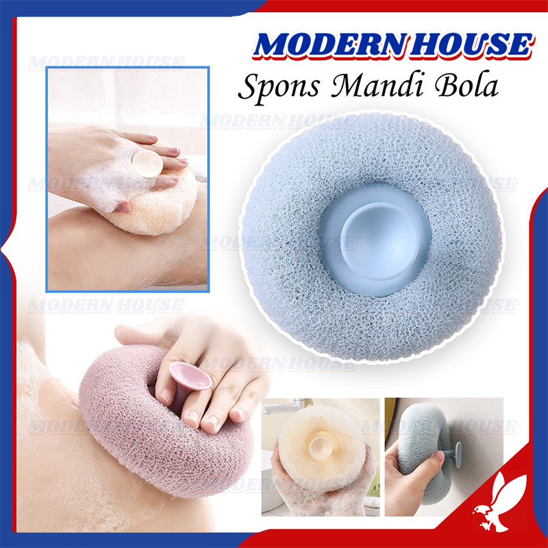 Jual Spons Mandi Bulat Warna Lucu /Bola Spons Mandijaring/ Bath Ball ...