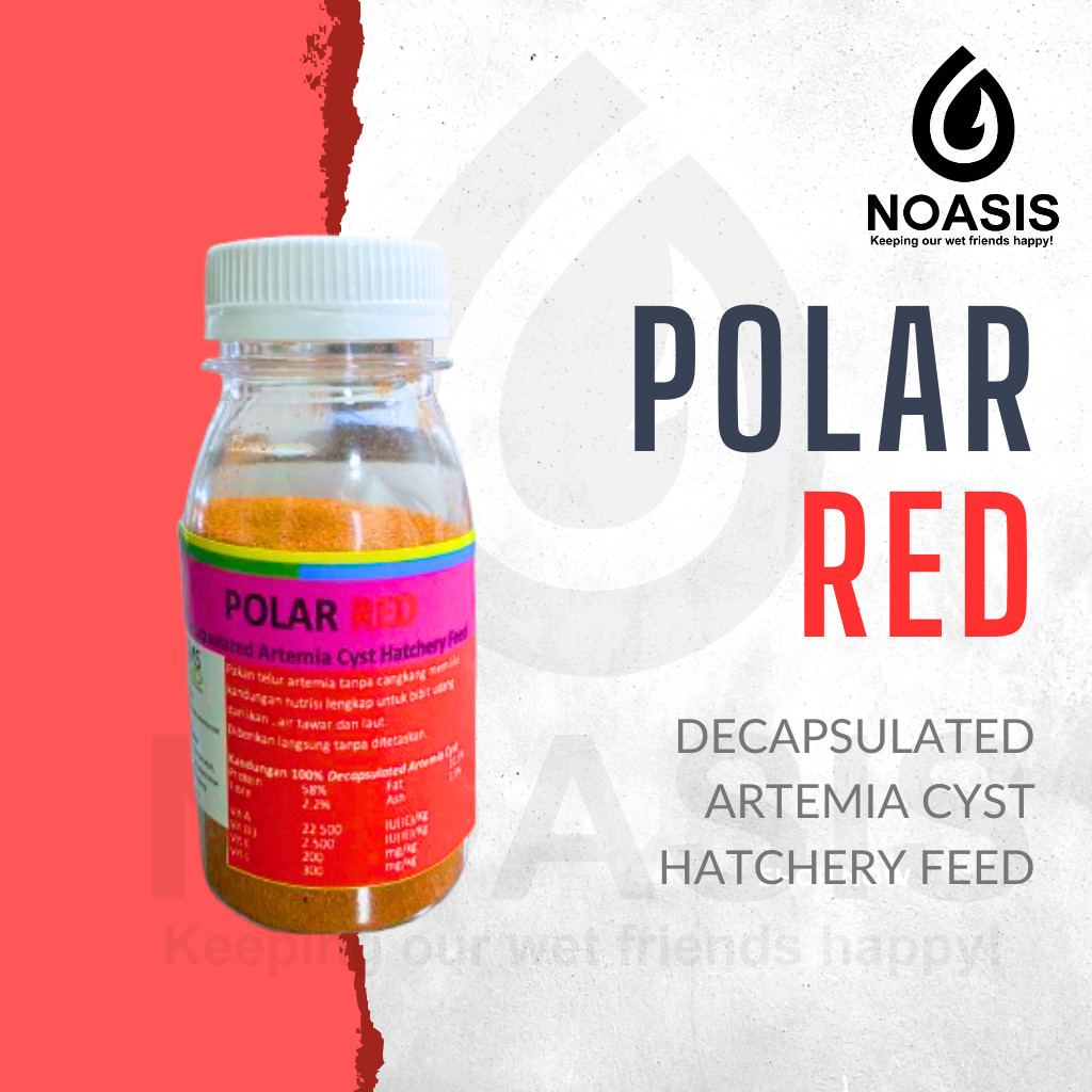 Jual POLAR RED 10GR, 30GR, 50GR ARTEMIA DECAPSULATED CYST ARTEMIA ...