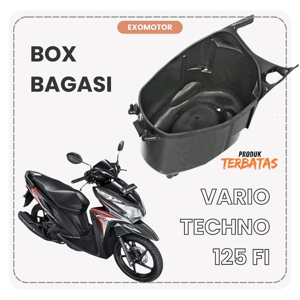 Jual Box Bagasi Bawah Jok Vario Techno 125 FI Old 2013 - 2016 Kode KZR ...