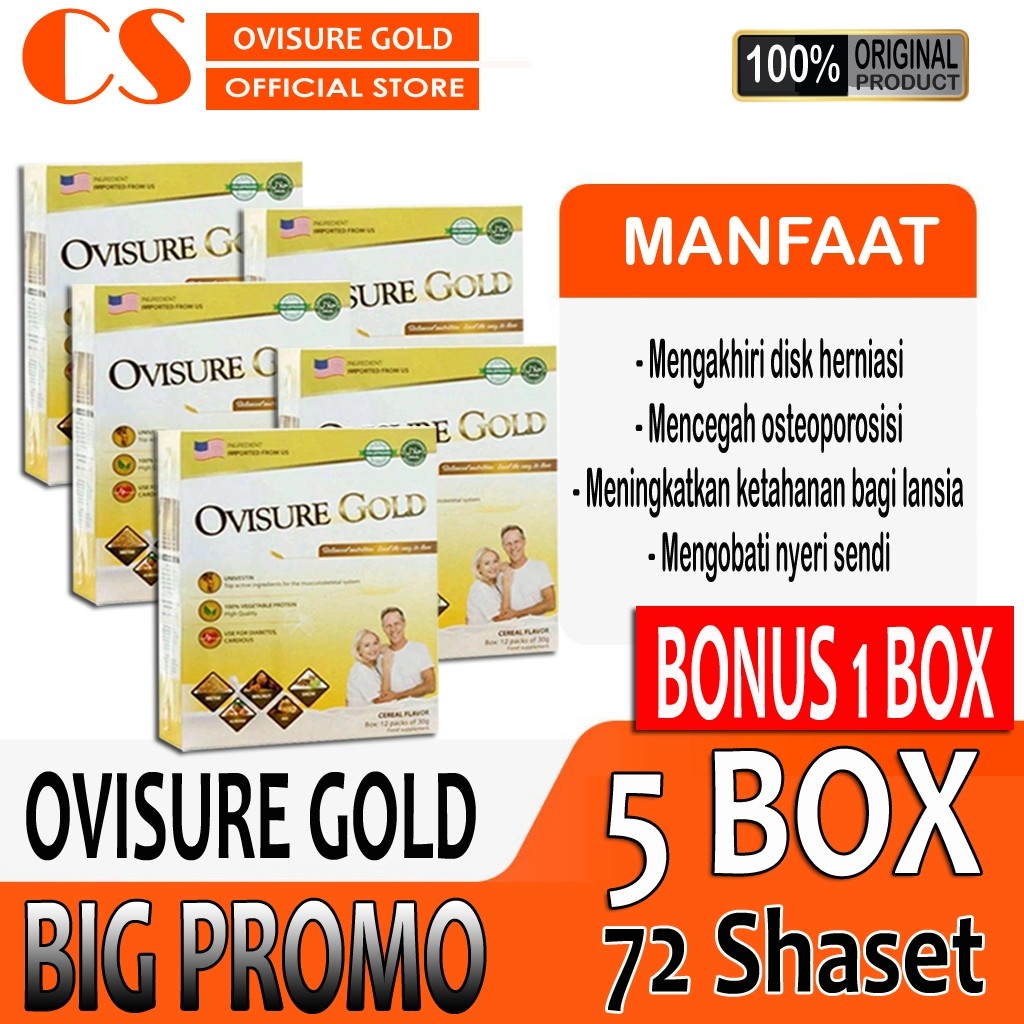 Jual Harga Per 1 Box ) OVISURE GOLD MILK - SUSU KESEHATAN TULANG DAN ...
