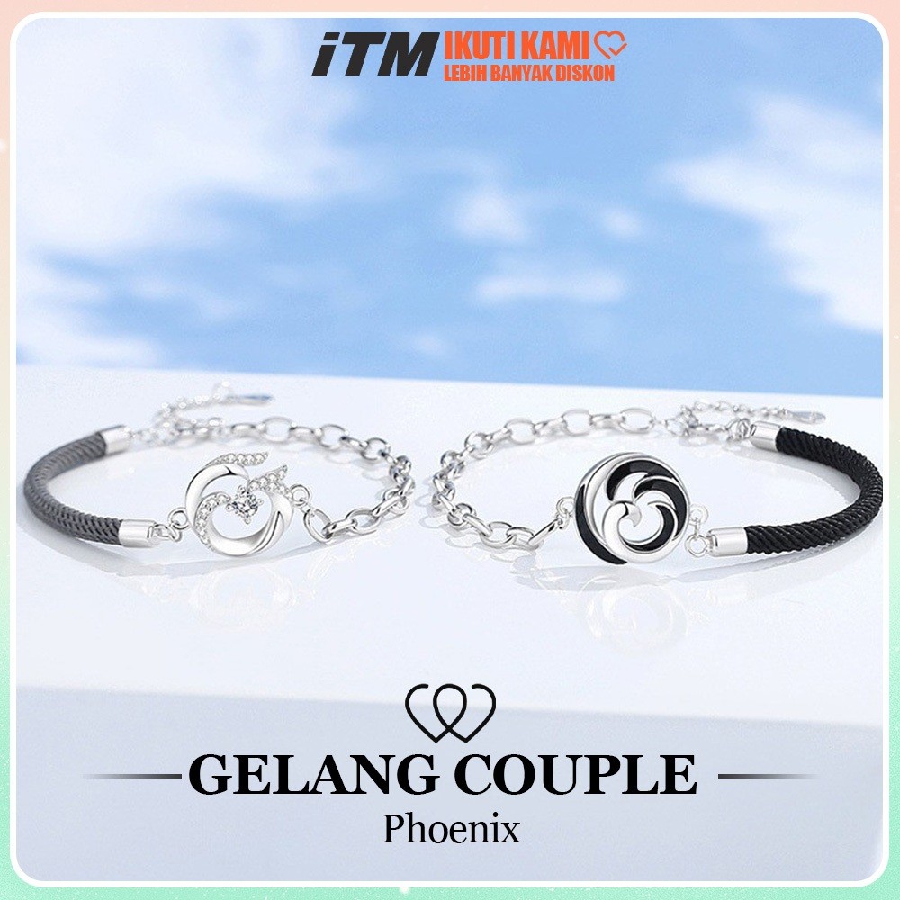 Jual iTM Model baru Gelang Couple Miles And Gwen Gelang Aesthetic ...