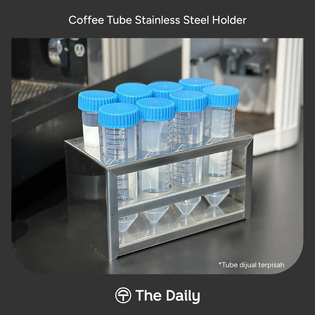 Jual Coffee Tube Holder Stainless Steel - Rak Stand Tabung Display ...