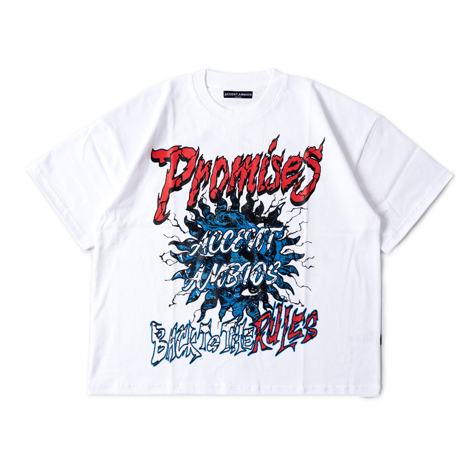 Jual AccentAmbios - 16s Boxy Tshirt Heavyweight 225gsm Promises White ...
