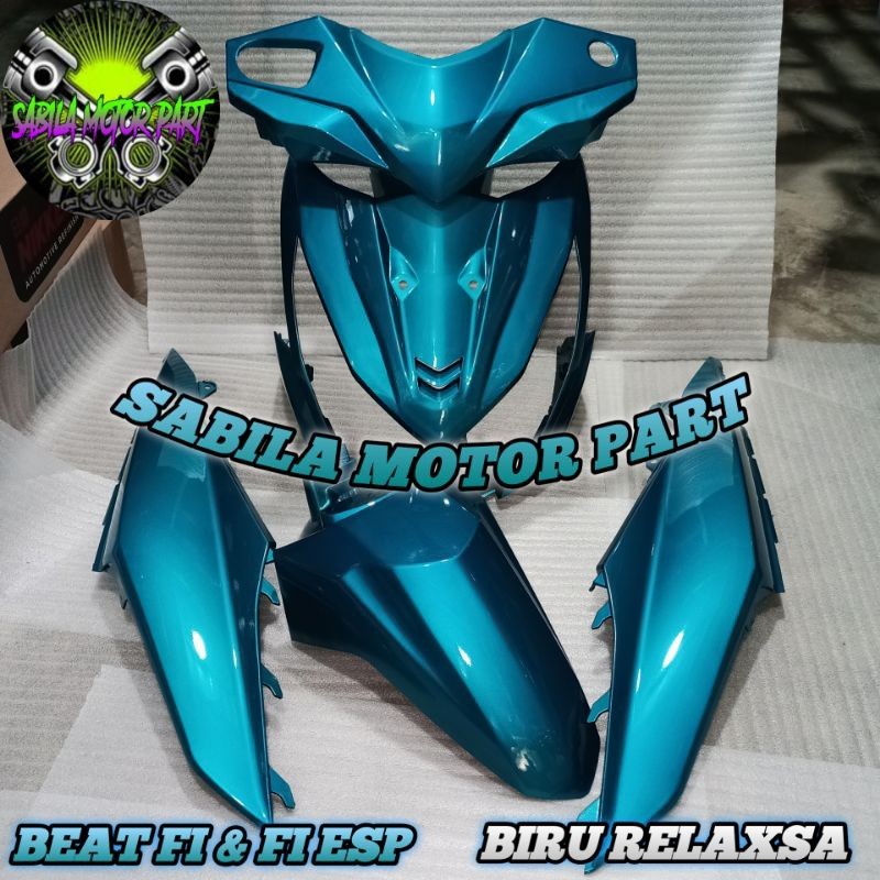 Jual Cover Full body halus Honda Beat Fi 2013-2016 Biru Relaxa / Bubble ...