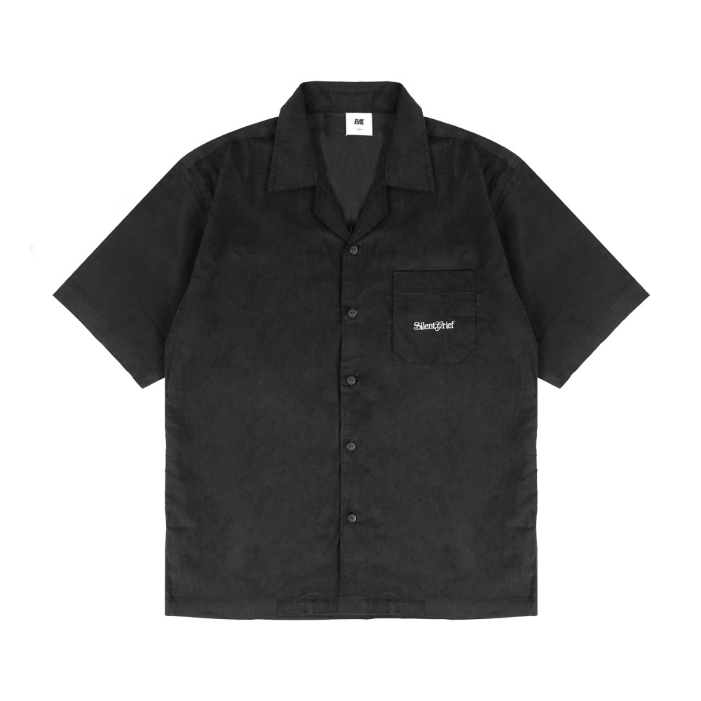 Jual EVIL BOXY SHORT SHIRT - REINFORCE L24 BLACK | Shopee Indonesia