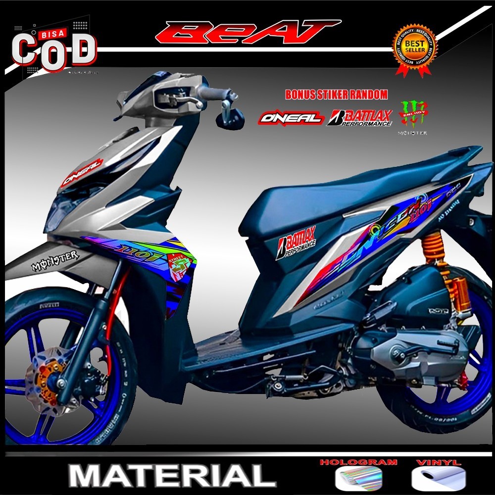 Jual Stiker Striping Variasi Honda Beat ESP NEW Striping Variasi ...