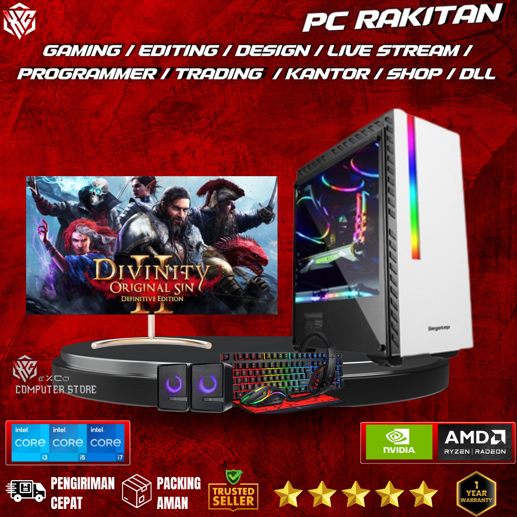 Jual PC CPU Gaming Dan Desain Core i5 GEN 12 Fullset RAM 16GB VGA RTX 6GB Siap Pakai - PC ...