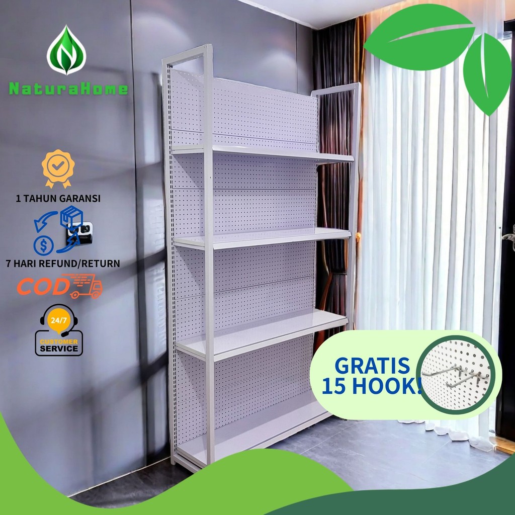 Jual NaturaHome - Rak Baja Untuk Display Barang Jualan Dengan Tiang Rak ...