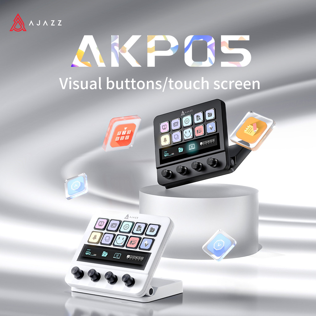 Jual Ajazz AKP05 E Streamdock Macro Keyboard Multi-Function Desktop ...