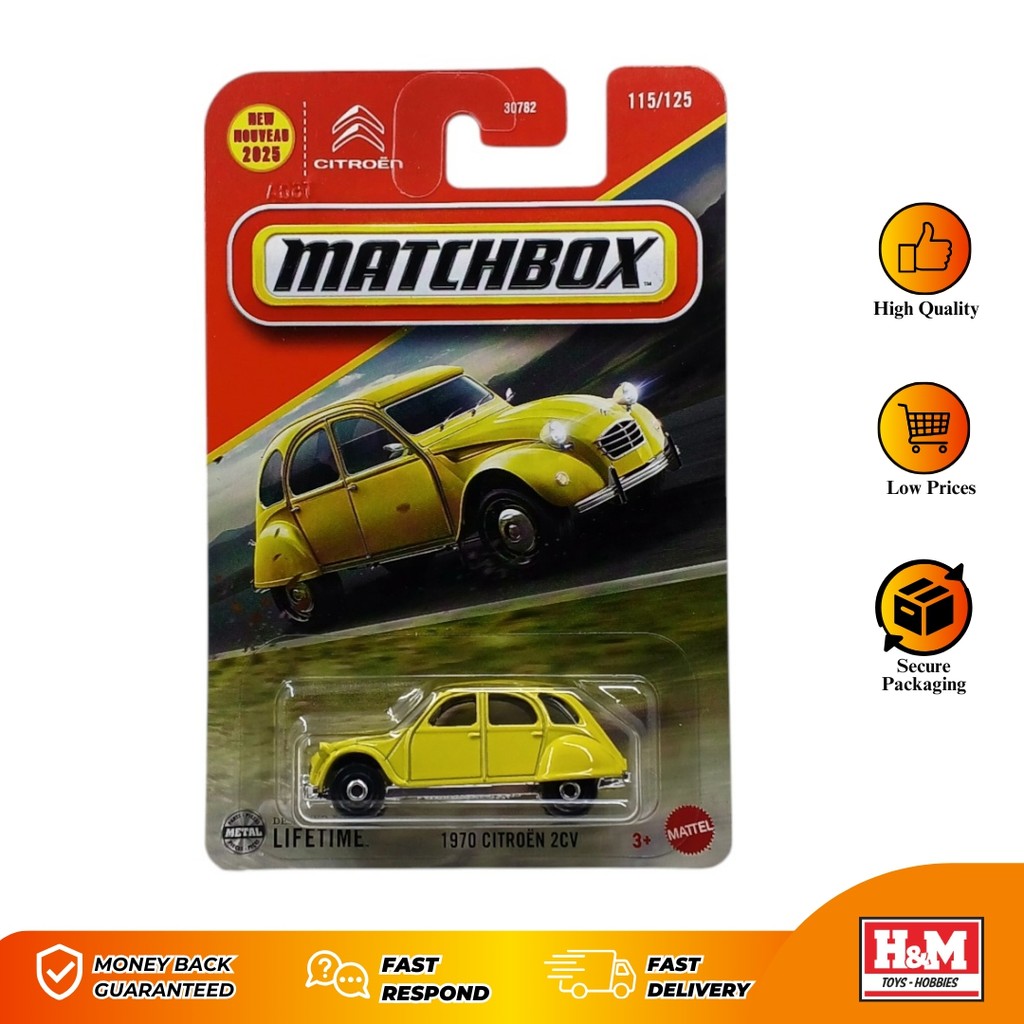Jual Matchbox 1970 Citroen 2CV Kuning - 93BE | Shopee Indonesia