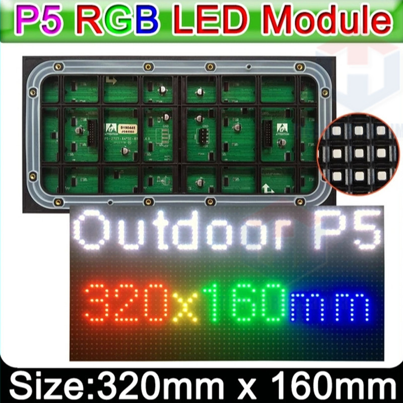Jual Panel Module Led P5 RGB/Full Color Outdoor SMD Running Text/Panel ...