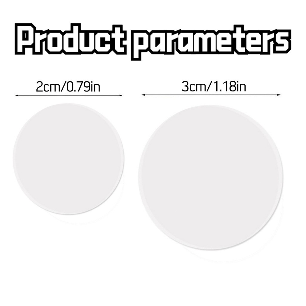 Jual 500pcs/roll Sticker Bulat Transparan sticker segel amplop Sticker ...