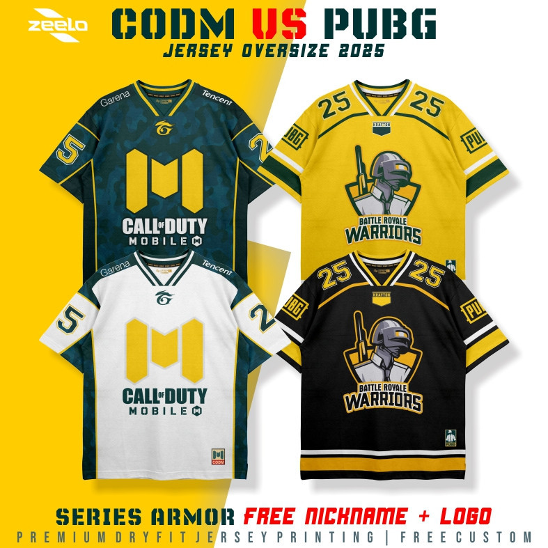 Jual JPSC APPAREL Baju - Jersey gaming Oversize PUBG VS CODM Free ...