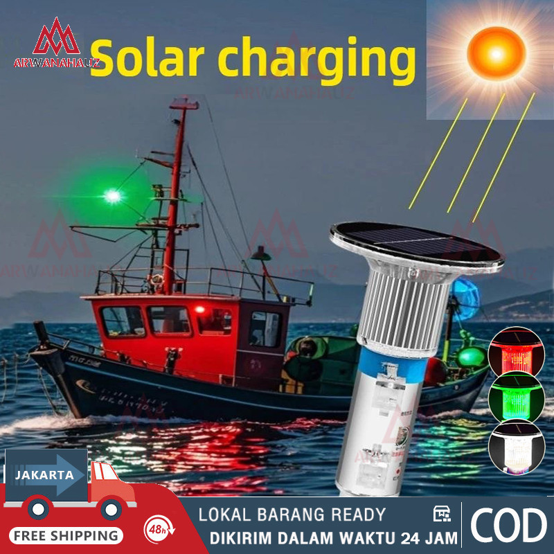 Jual Lampu surya bersih Gunakan suar Lampu penanda laut Tanda ...