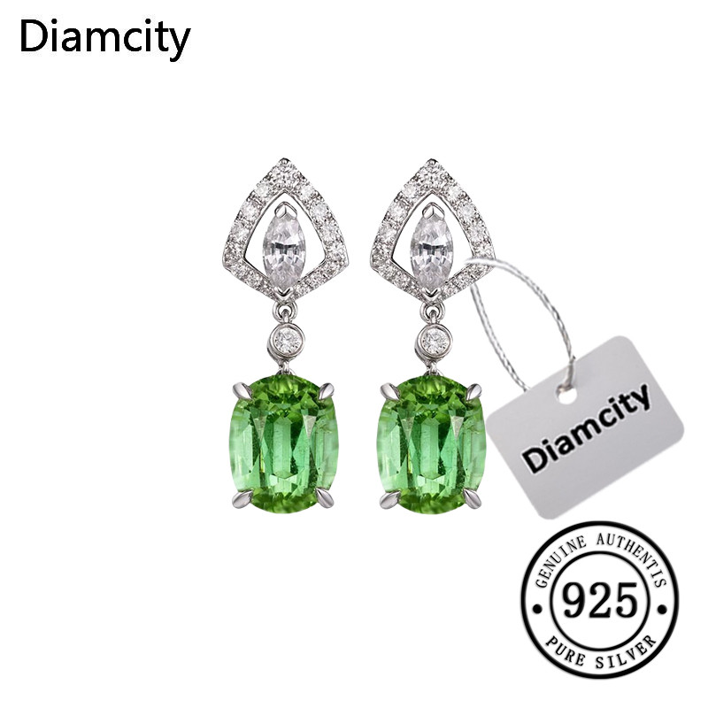 Jual Diamcity Anting Turmalin Hijau Elegan Serbaguna yang Indah ...
