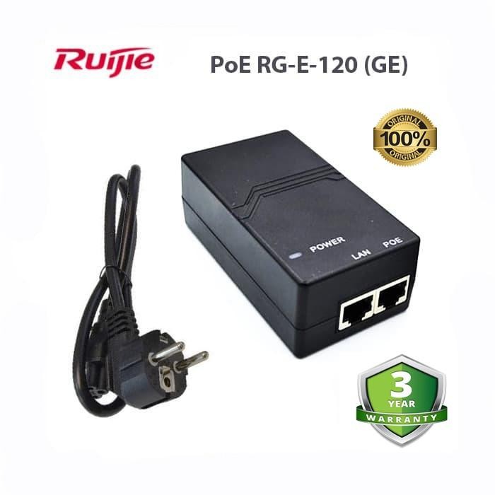 Jual Ruijie RG-E-120 (GE) POE Injector Adaptor 1 Port (1000base-T 802 ...