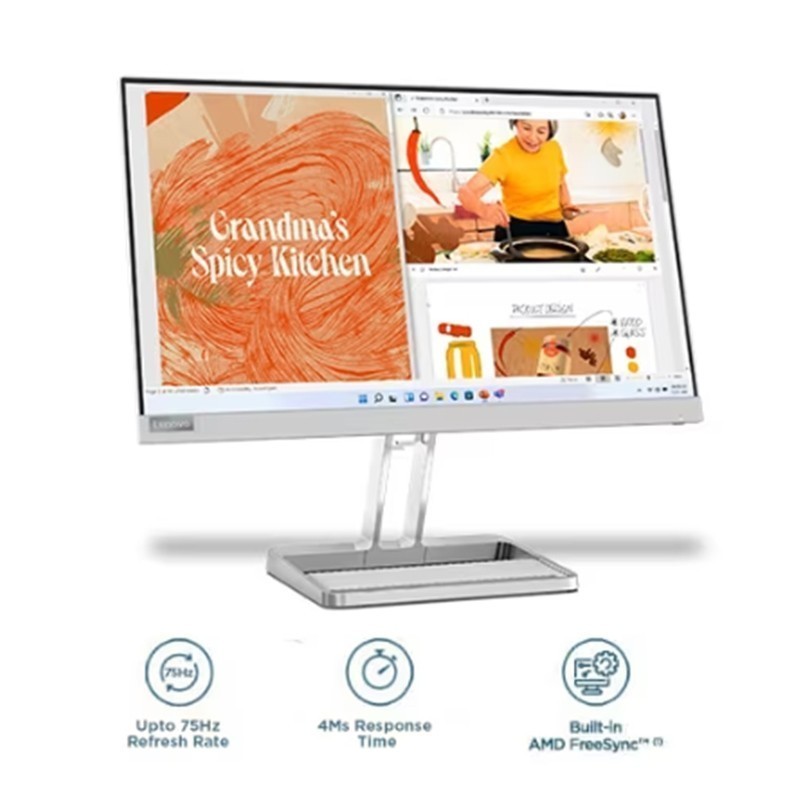 Jual LENOVO L22i-40 (22"/SILVER/IPS/FHD/75Hz/4ms/HDMI/VGA/Speaker ...