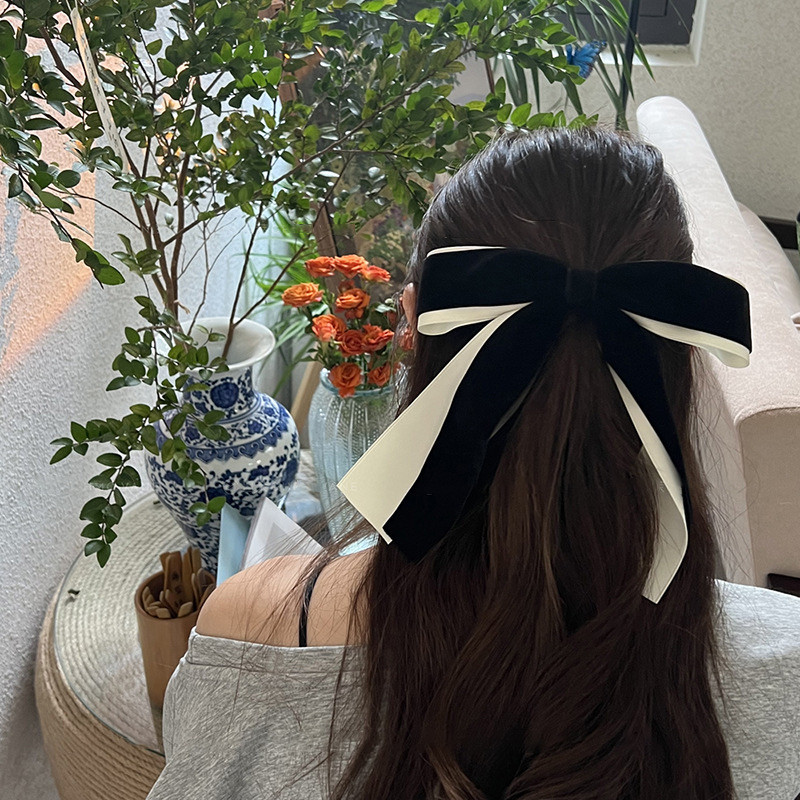 Jual Town Shell - Double Color Limited Edition Korea Ribbon Hair Claw ...