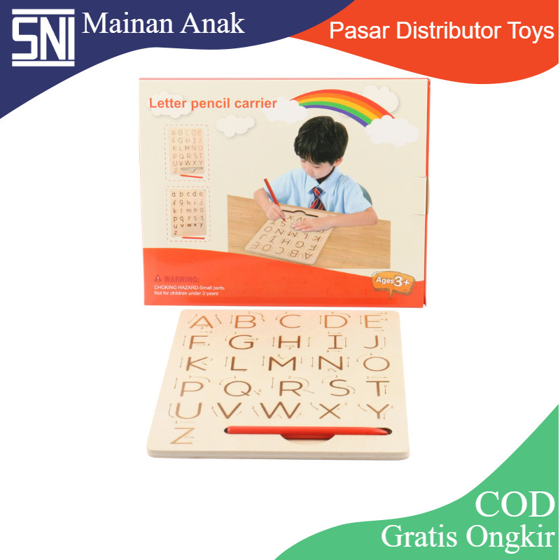 Jual Mainan Anak LETTER PENCIL CARRIER ALPHABET Mainan Edukasi Belajar ...