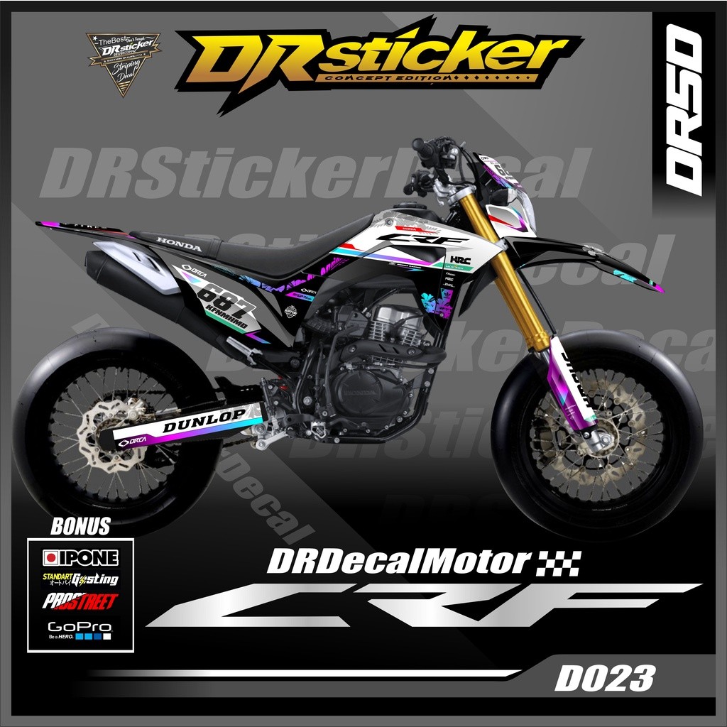 Jual Sticker CRF 150 L New - Decal Full Body CRF 150 L Bercak | Shopee ...