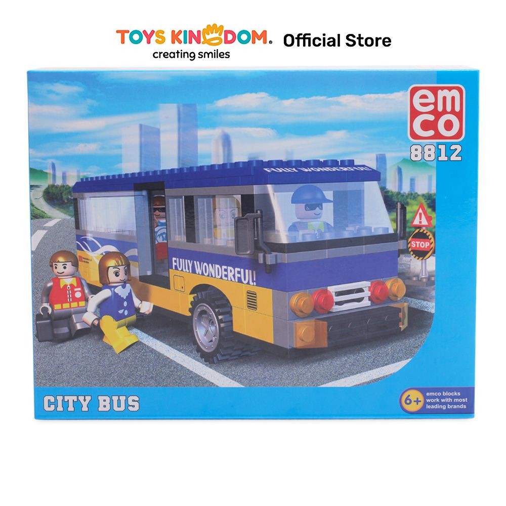 Jual Toys Kingdom Emco City Bus Kids Toy Toys Block Bricks Set Mainan ...