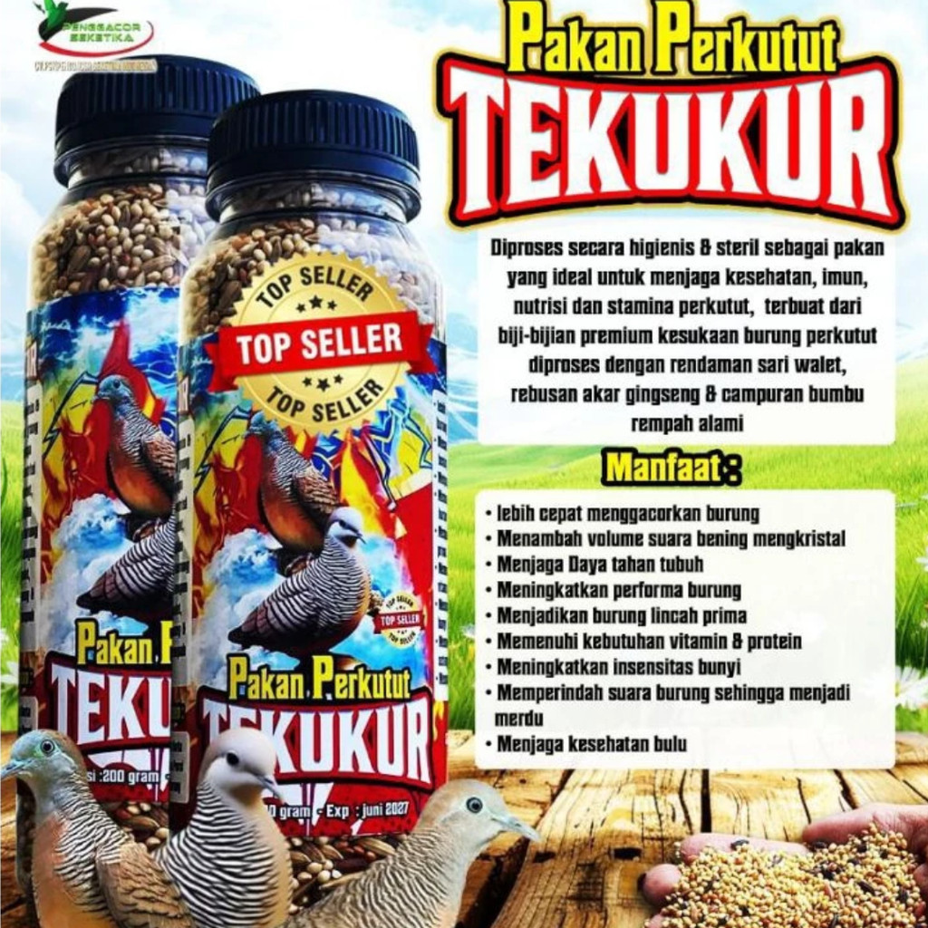 Jual "PAKAN PERKUTUT DAN TEKUKUR 200GR" MAKANAN BURUNG YANG DIPROSES ...