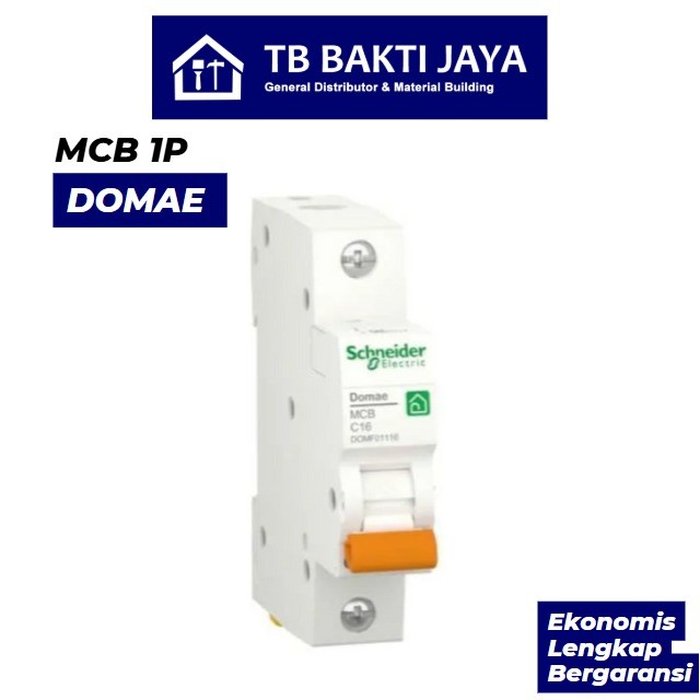 Jual MCB 1 Pas Domae / MCB Schneider Domae / Miniature circuit breaker | Shopee Indonesia