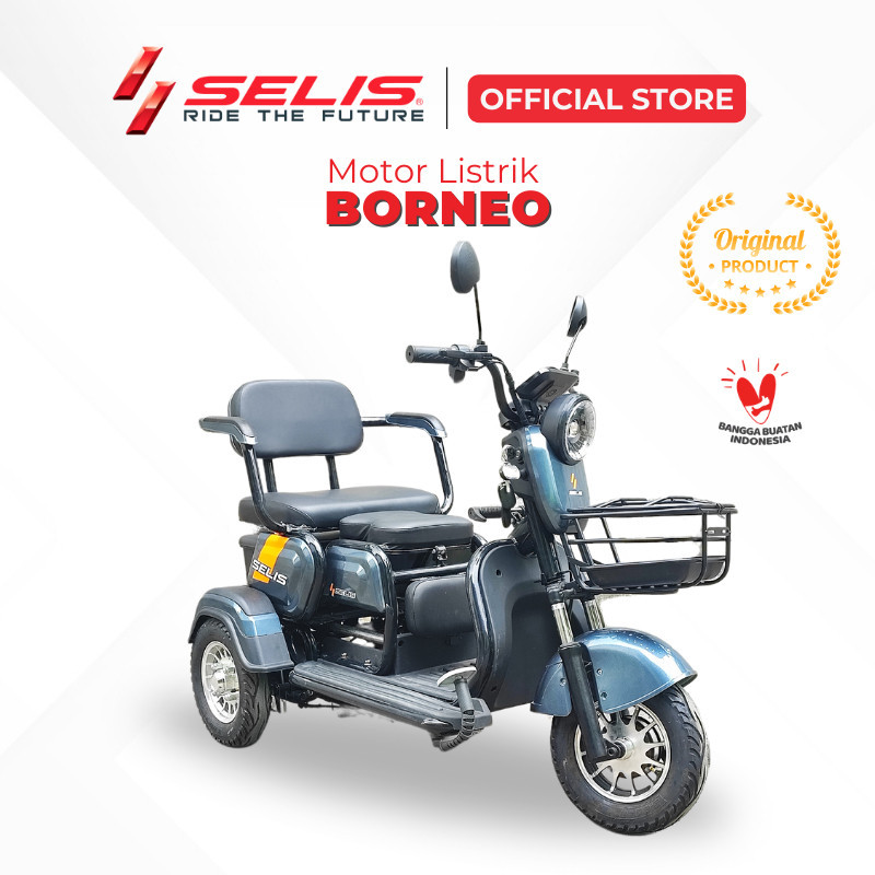 Jual SELIS - Motor listrik Borneo ( Roda 3 / Roda Tiga ) | Shopee Indonesia