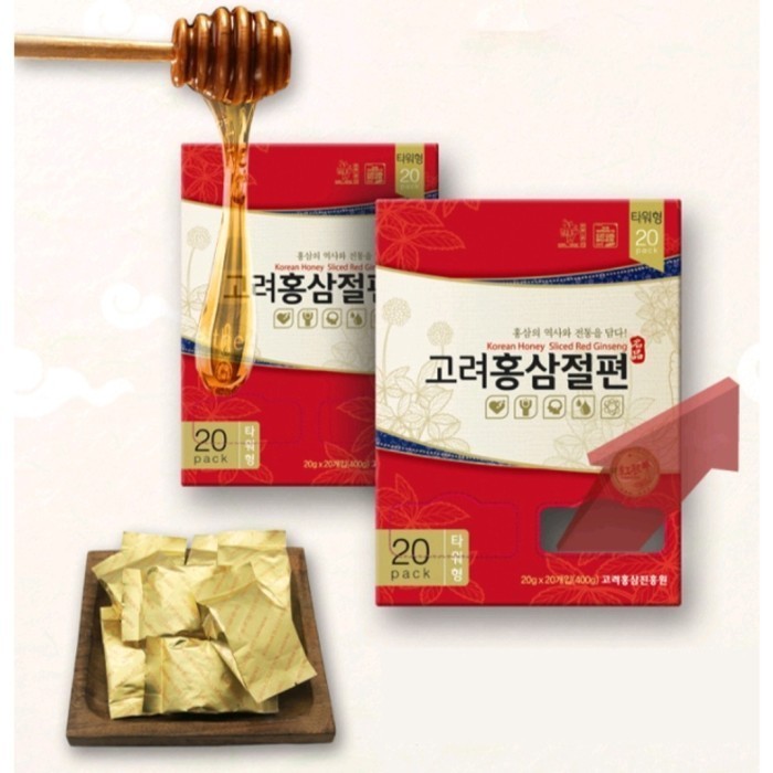 Jual [20 Pack] Korean Honey Sliced Red Ginseng/ Ginseng Merah Korea ...