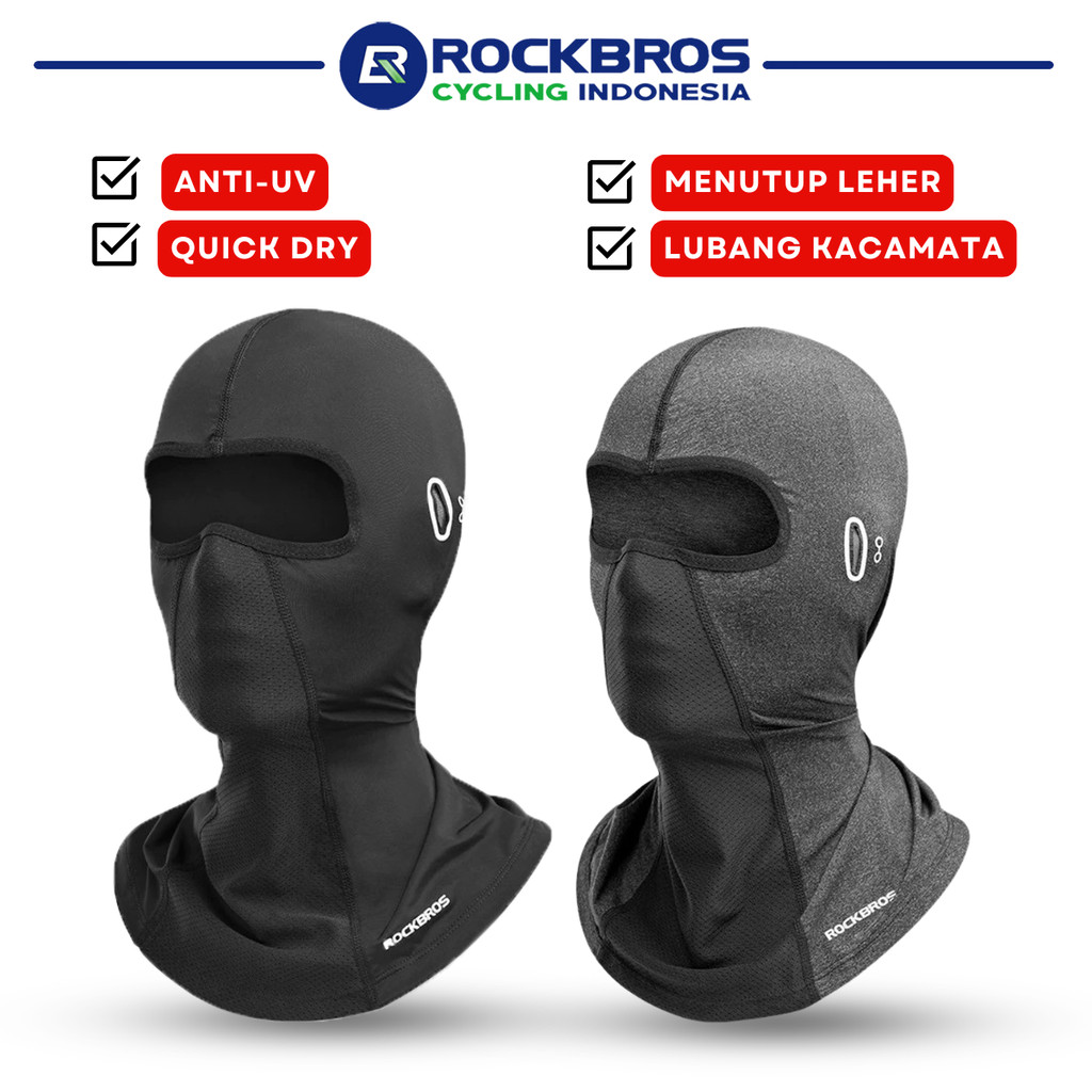 Jual ROCKBROS LF8112 Masker Balaclava Panjang Motor Sepeda Anti UV Long ...