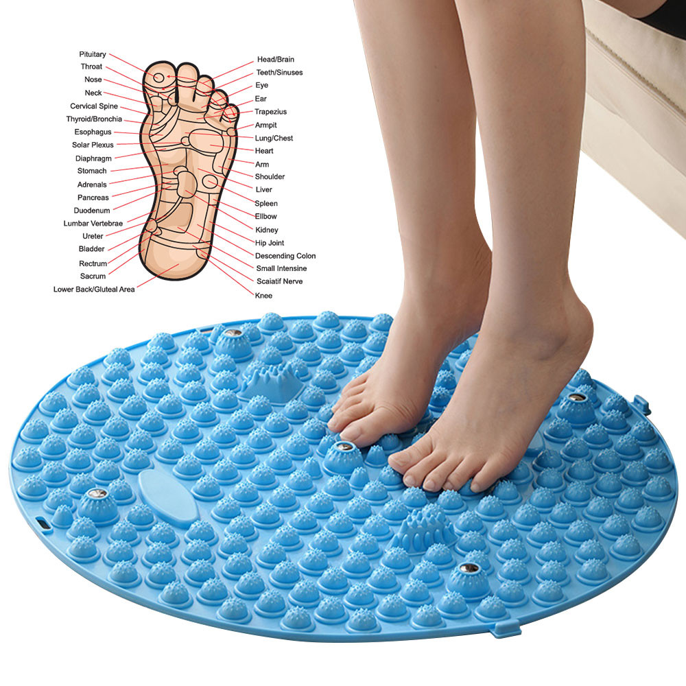Jual PREORDER Foot Massager Mat Reflexology Mat with Magnetic Therapy ...