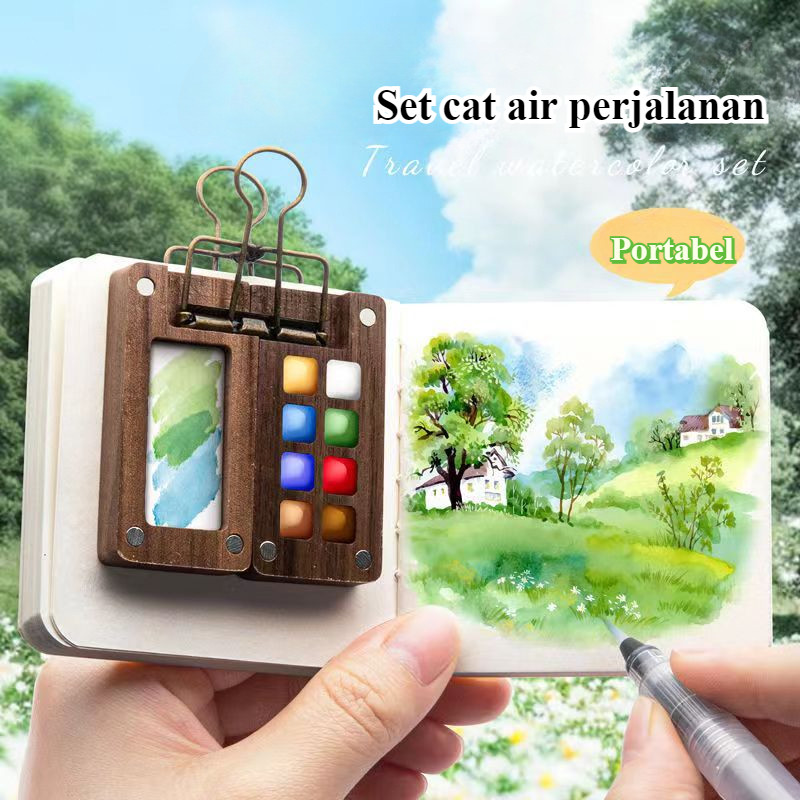 Jual 15/8 Hole Mini Palette Wooden Magnetic/ Color Palette Disk ...