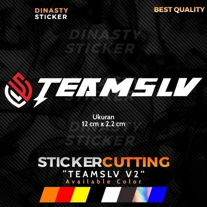Jual Sticker Stiker Cutting Teamslv Team Slv V2 - Kode 10618 | Shopee ...