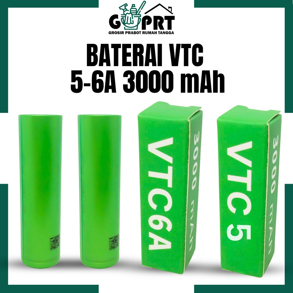 Jual Baterai VTC 5 VTC 6 Sony Authentic 18650 2600mAh 3000mAh Vape ...