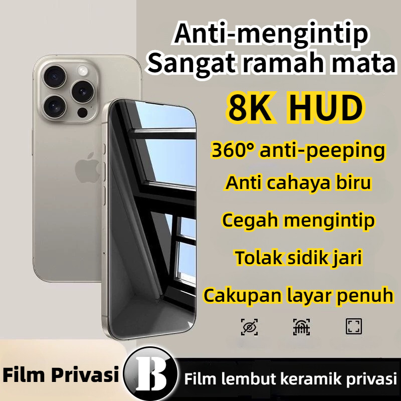 Jual Compatible for Realme Anti-spy Ceramic soft protective film Realme 3 3pro 5 5pro 6 6i 6pro ...