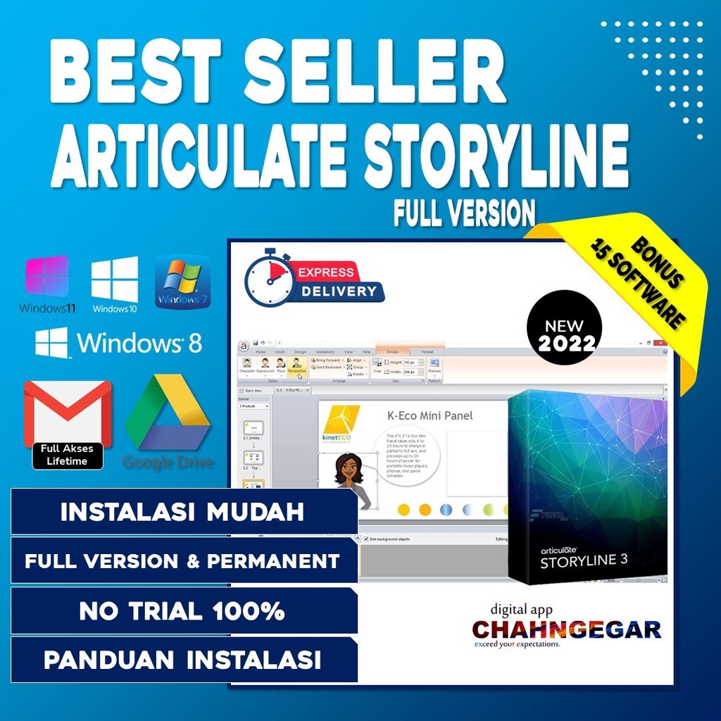 Jual Articulate Storyline 3.20 Profesional (2023) Full version lifetime ...