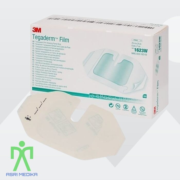 Jual 3M Tegaderm Infus set IV 1623 6x7cm Transparant Film Dressing ...