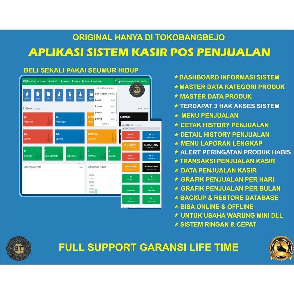 Jual APLIKASI WEB SOURCE CODE KASIR PENJUALAN POINT OF SALE INVENTORY NOTIFIKASI STOK HABIS ...
