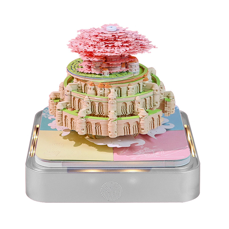 Jual Omoshiroi Block 3D Memo Pad Custom Calendar 2025Sky Castle Loose ...