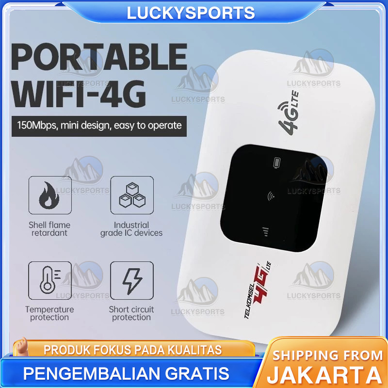 Jual Wireless Pocket WiFi Router Portable 4G LTE 300m Buka Kunci Semua ...