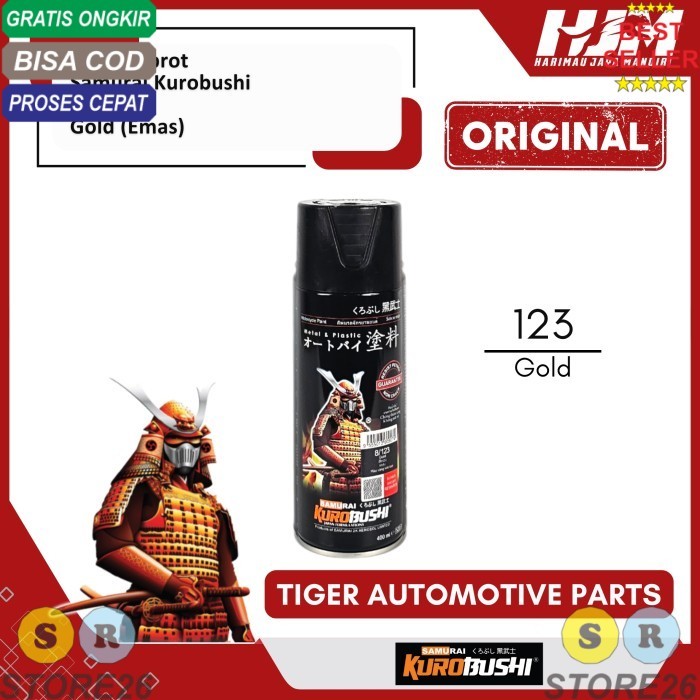 Jual (TAP) Cat Semprot Samurai Kurobushi Paint 123 Gold Emas Original ...
