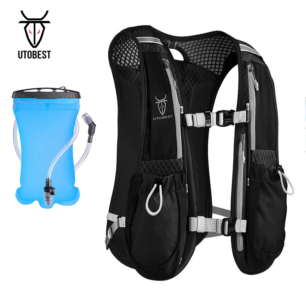 Jual UTOBEST Trail Running Backpack 5L Ultra Lightweight Hydration Vest ...