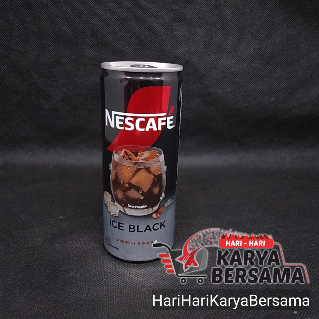 Jual MINUMAN KOPI NESCAFE ICE BLACK STRENGTH 220ML | Shopee Indonesia