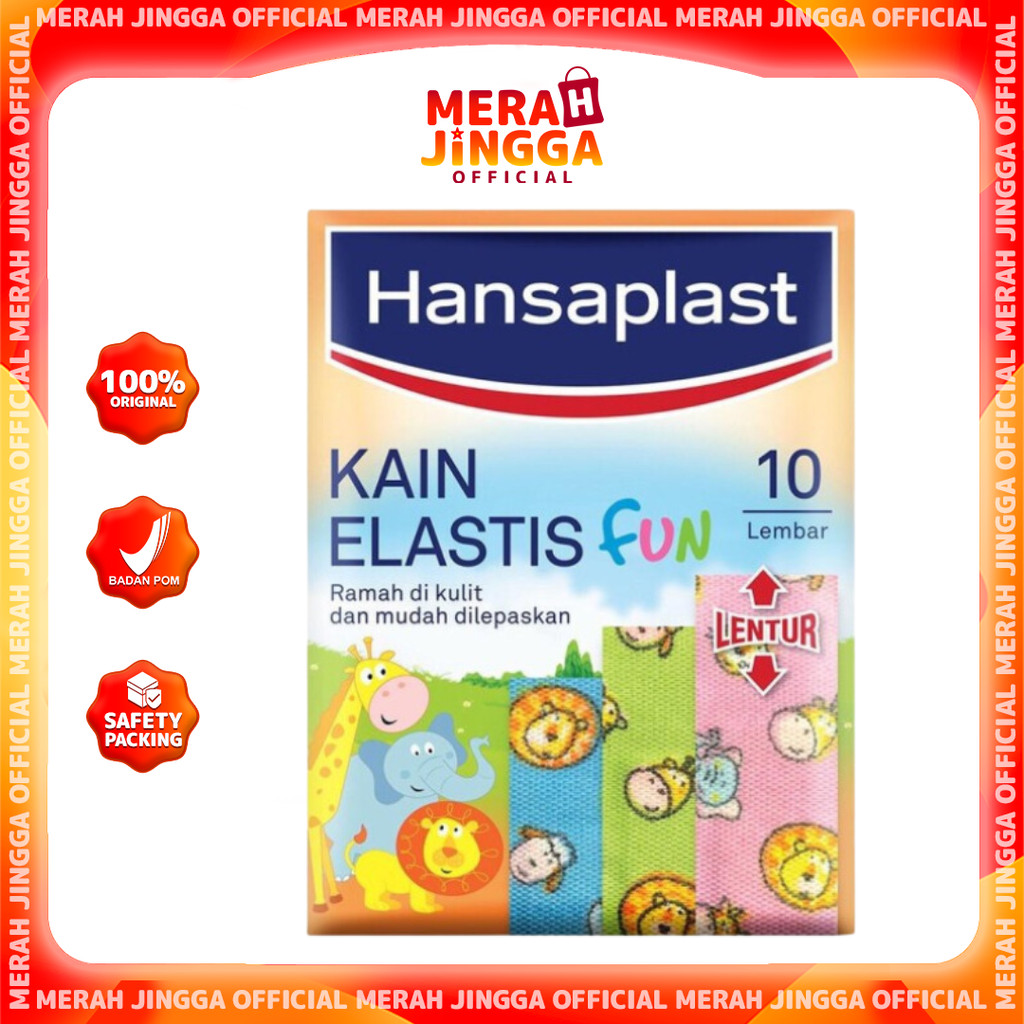 Jual Hansaplast Junior Fun 10 Sheets - Plaster Luka | Merah Jingga ...
