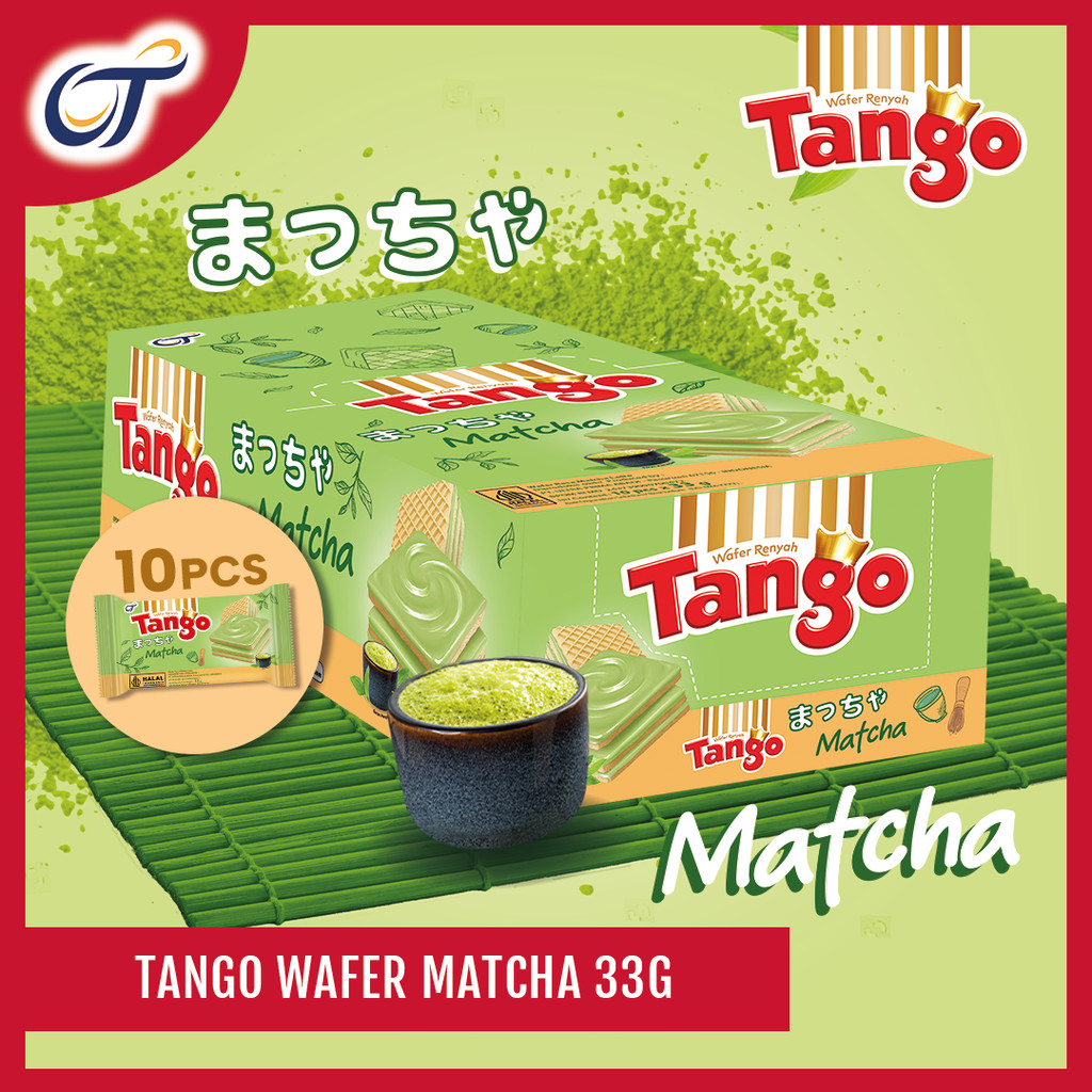 Jual Tango Wafer Premium Matcha 33GR [1 Box] | Shopee Indonesia